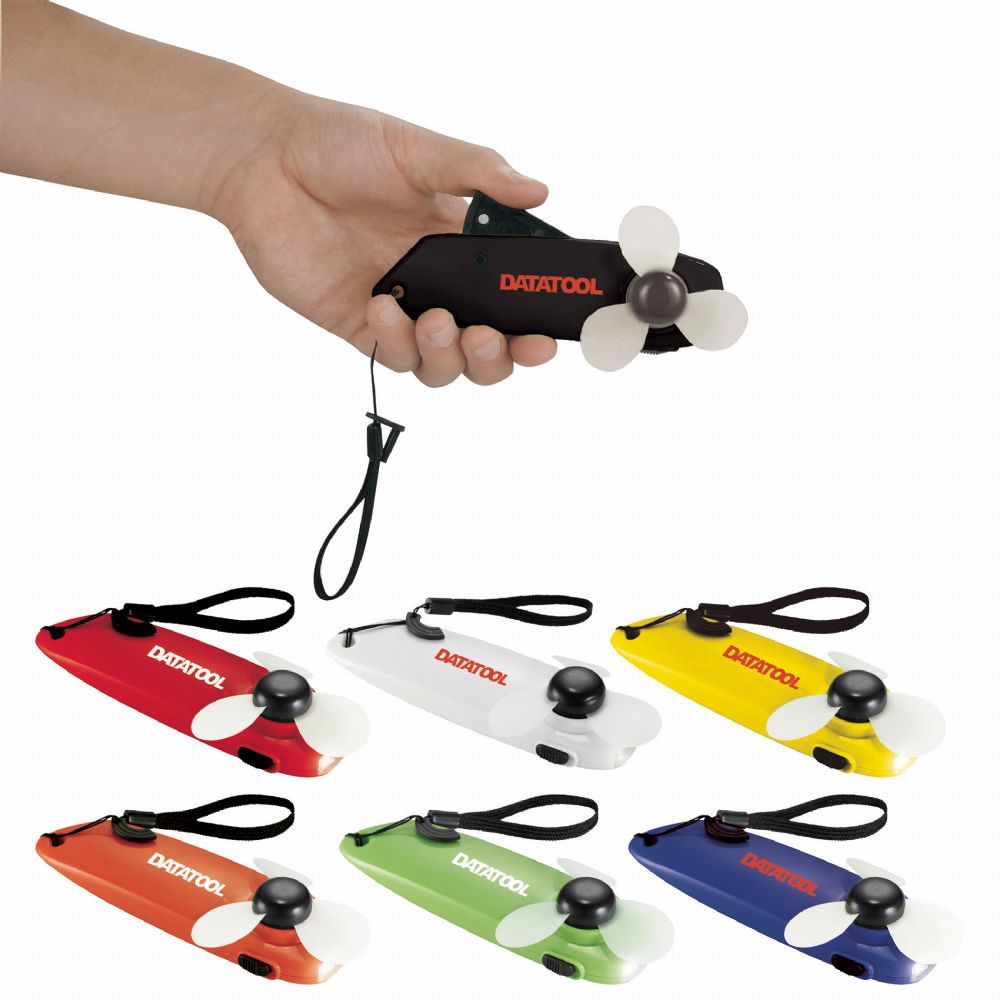 The Wind-up Mini Fan with Light – Industry Promotions™